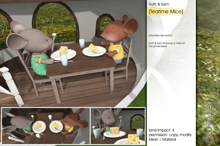Second Life Marketplace - Sway's [Teatime Mice] Ruth & Sam